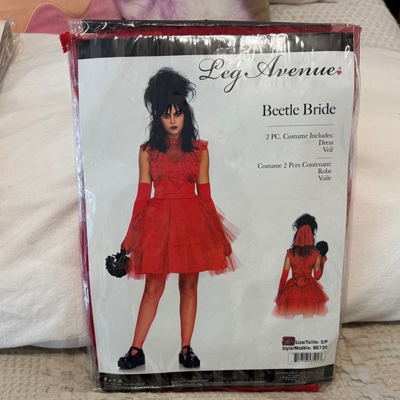 Leg Avenue | Dresses | Leg Avenue Red Beetle Bride Costume Beetlejuice ...
